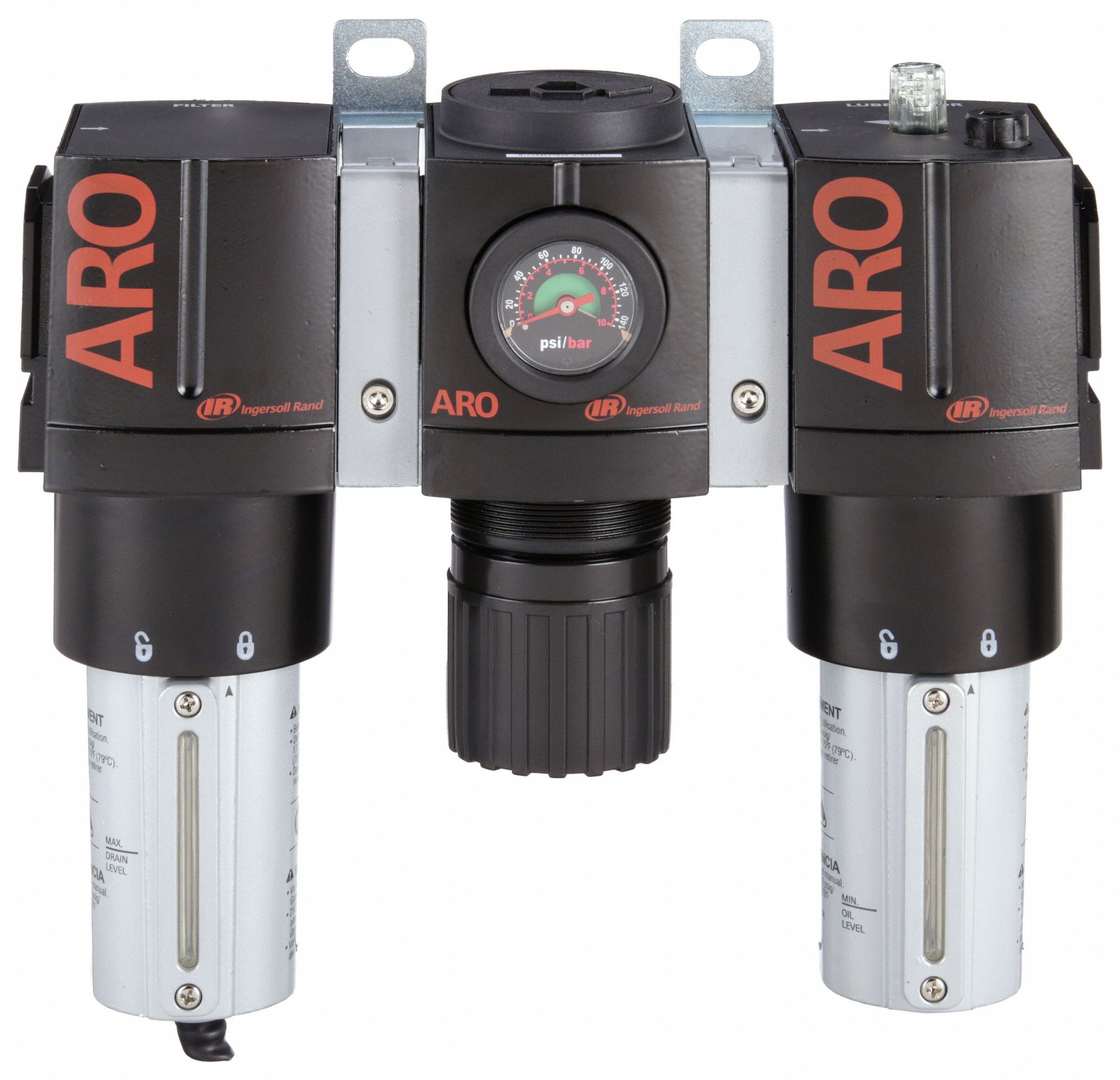 ARO Filtro/Regulador/Lubricador, 3/4" NPT, Rango de Ajuste 0 a 140 psi - 6CRP1 | C38451-810 ...