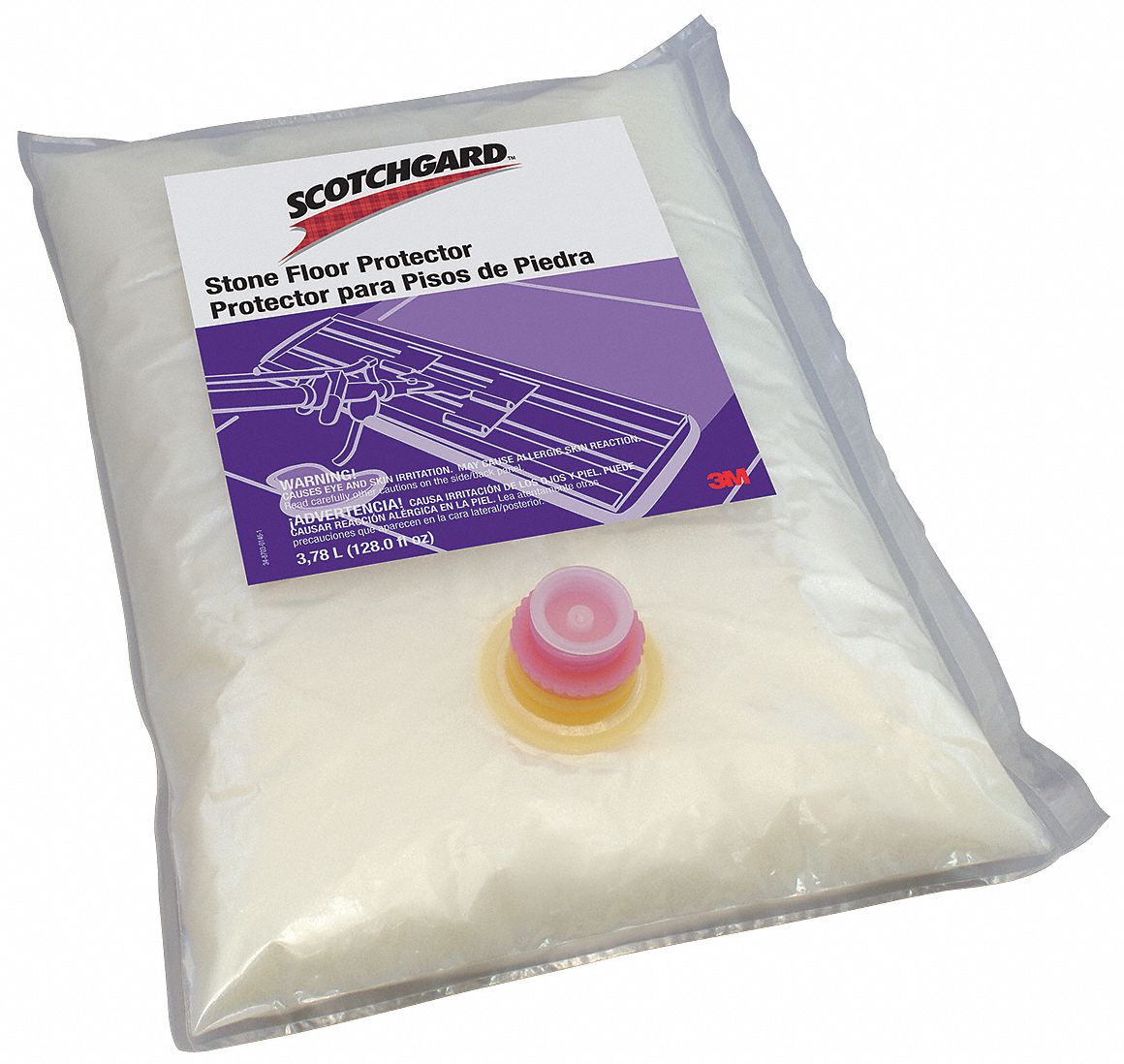 3M Floor Finish: Bag, 1 gal Container Size, Ready to Use, Liquid, 2 PK ...