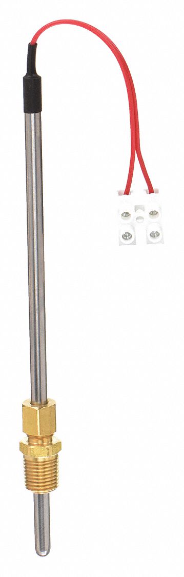 RTD, 2-Wire 1,000 ohm, Immersion Temperature Probe - 6CTY8|TE-IBN-E0444 ...