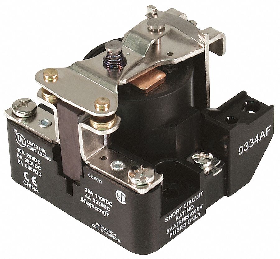 SCHNEIDER, Surface Mounted, 12V DC, Open Power Relay - 6CUU3|199DBX-2 ...
