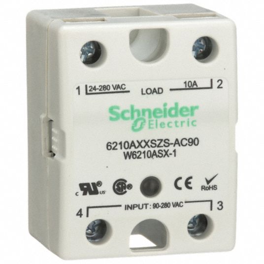 SCHNEIDER, Surface Mounted, 10 A Max Output Current, Solid State Relay ...