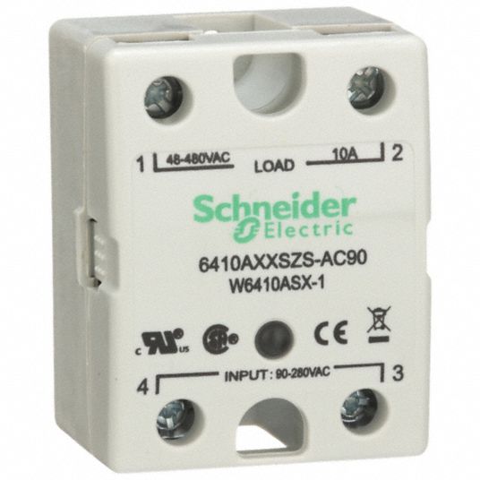 SCHNEIDER, Surface Mounted, 10 A Max Output Current, Solid State Relay ...