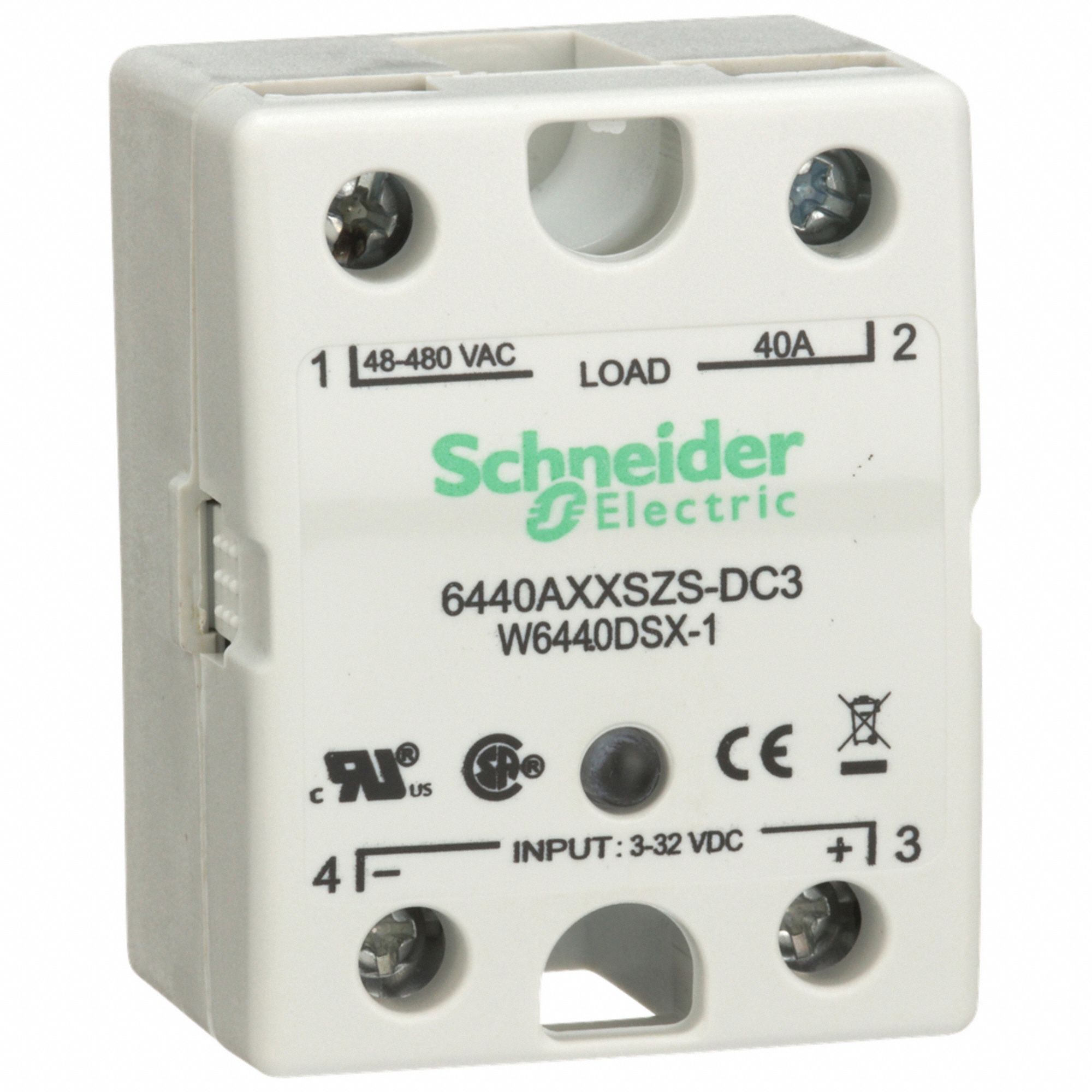 Schneider Surface Mounted 40 A Max Output Current Solid State Relay 4492