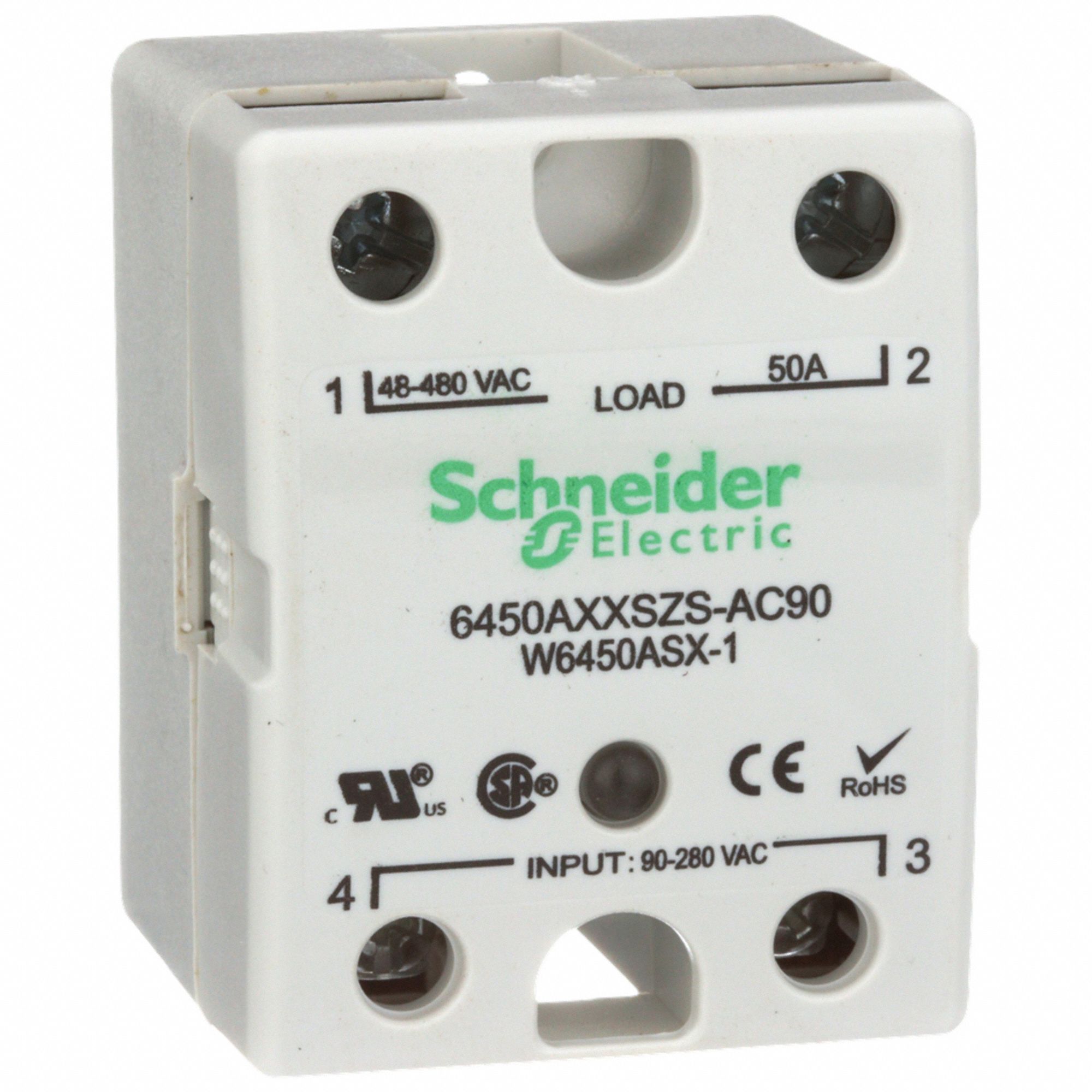 SCHNEIDER, Surface Mounted, 50 A Max Output Current, Solid State Relay ...
