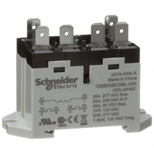 SCHNEIDER, DIN-Rail & Surface Mounted, 25 A Current Rating, Enclosed ...