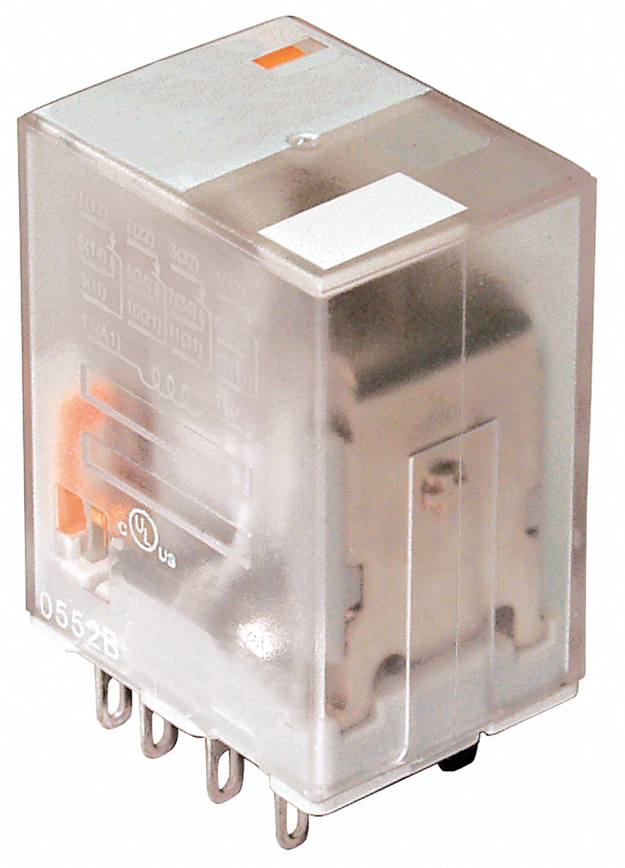 24V DC Coil Volts, 3A @ 240V AC Contact Rating - Relay, 3A @ 28V DC ...