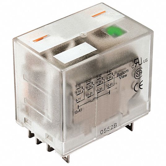 24V DC Coil Volts, Square, Number of Pins - Relay 14 - Grainger