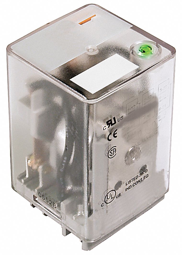 120V AC Coil Volts, Square, Number of Pins - Relay 11 - Grainger