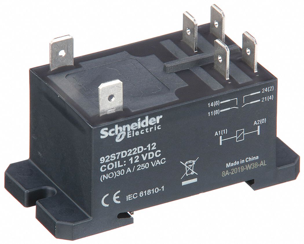 SCHNEIDER, DIN-Rail & Surface Mounted, 30 A Current Rating, Enclosed ...