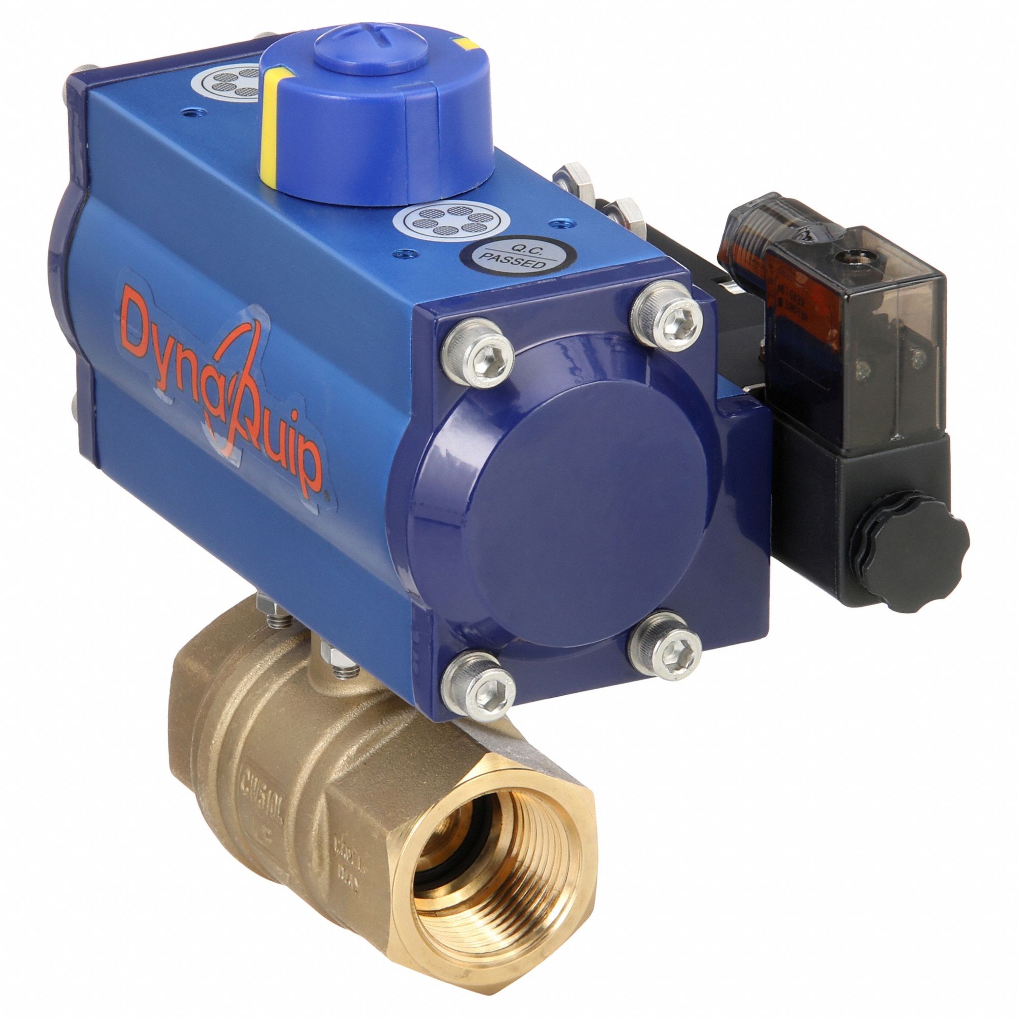 DYNAQUIP CONTROLS, 1 in Size, Brass, Pneumatically Actuated Two-Way ... DYNAQUIP CONTROLS, 1 in Size, Brass, Pneumatically Actuated Two-Way ...