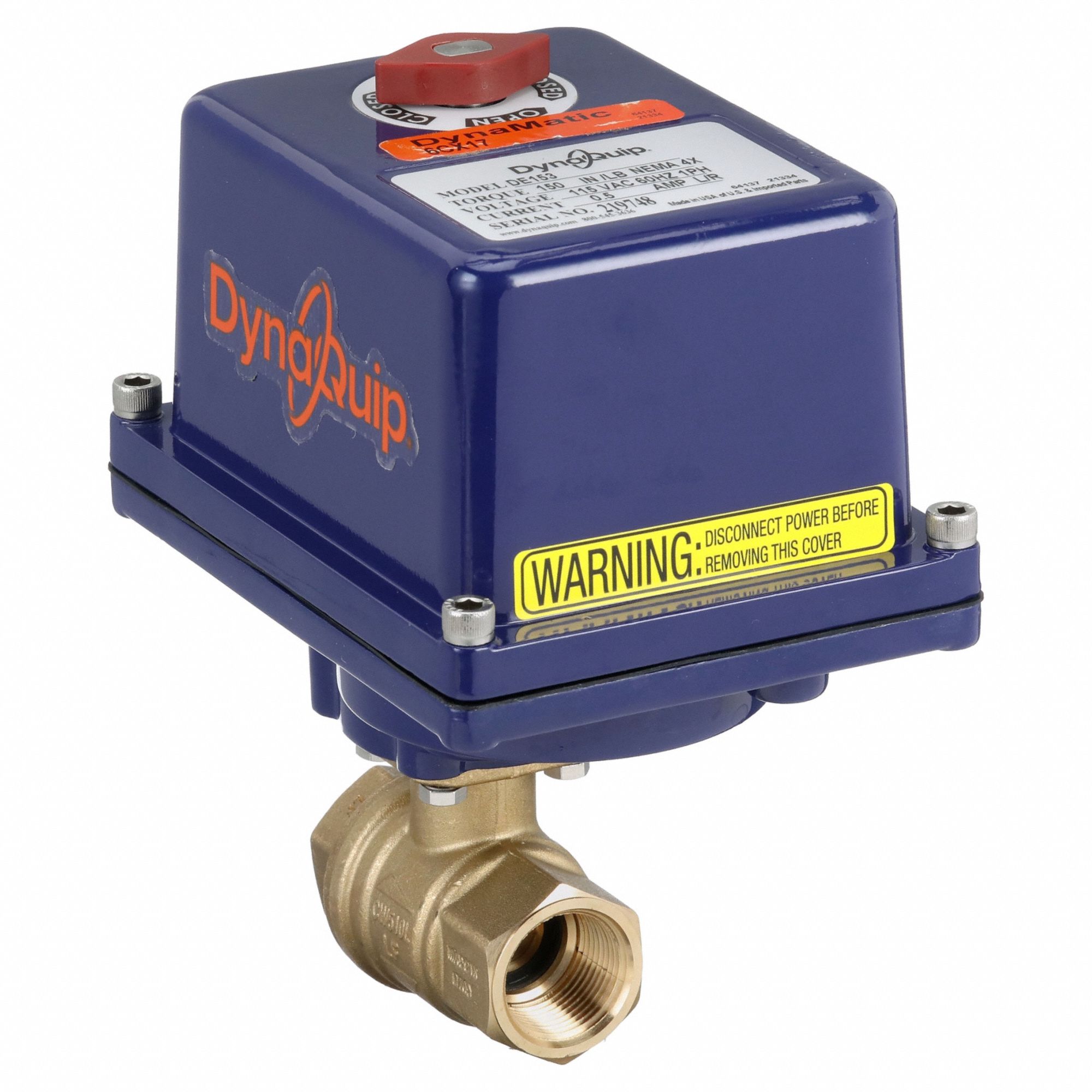DYNAQUIP CONTROLS Válv Bola Actución Eléc,Conexi - Válvulas Esféricas ...