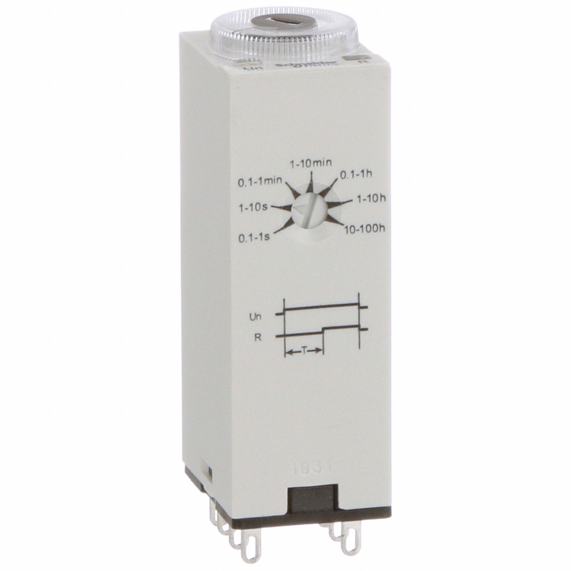 SCHNEIDER, Socket Mounted, 110V AC, Single Function Time Delay Relay ...