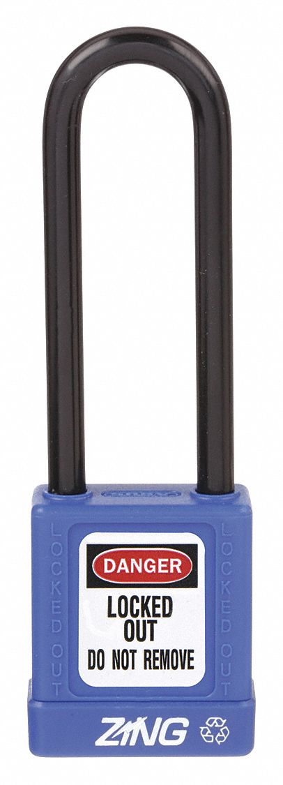 ZING, Keyed Different, Aluminum, Lockout Padlock - 6CXH5|7048 - Grainger
