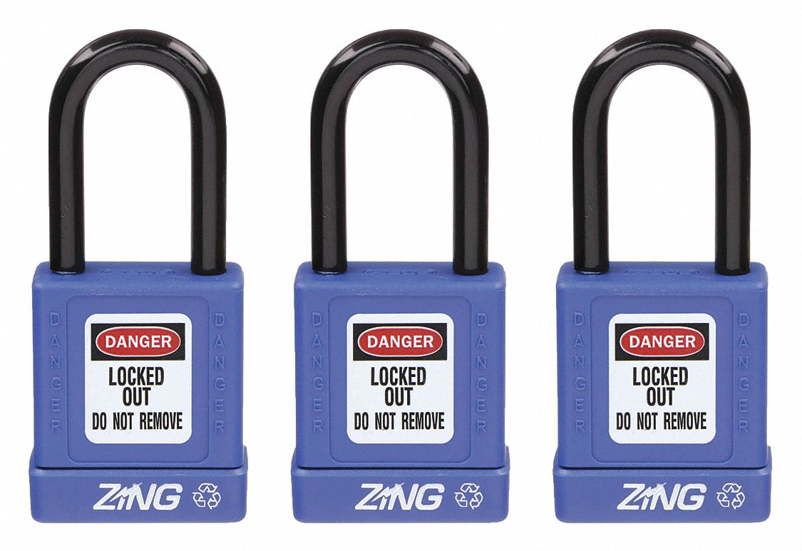 ZING, Keyed Alike, Aluminum, Lockout Padlock - 6CXK1|7064 - Grainger