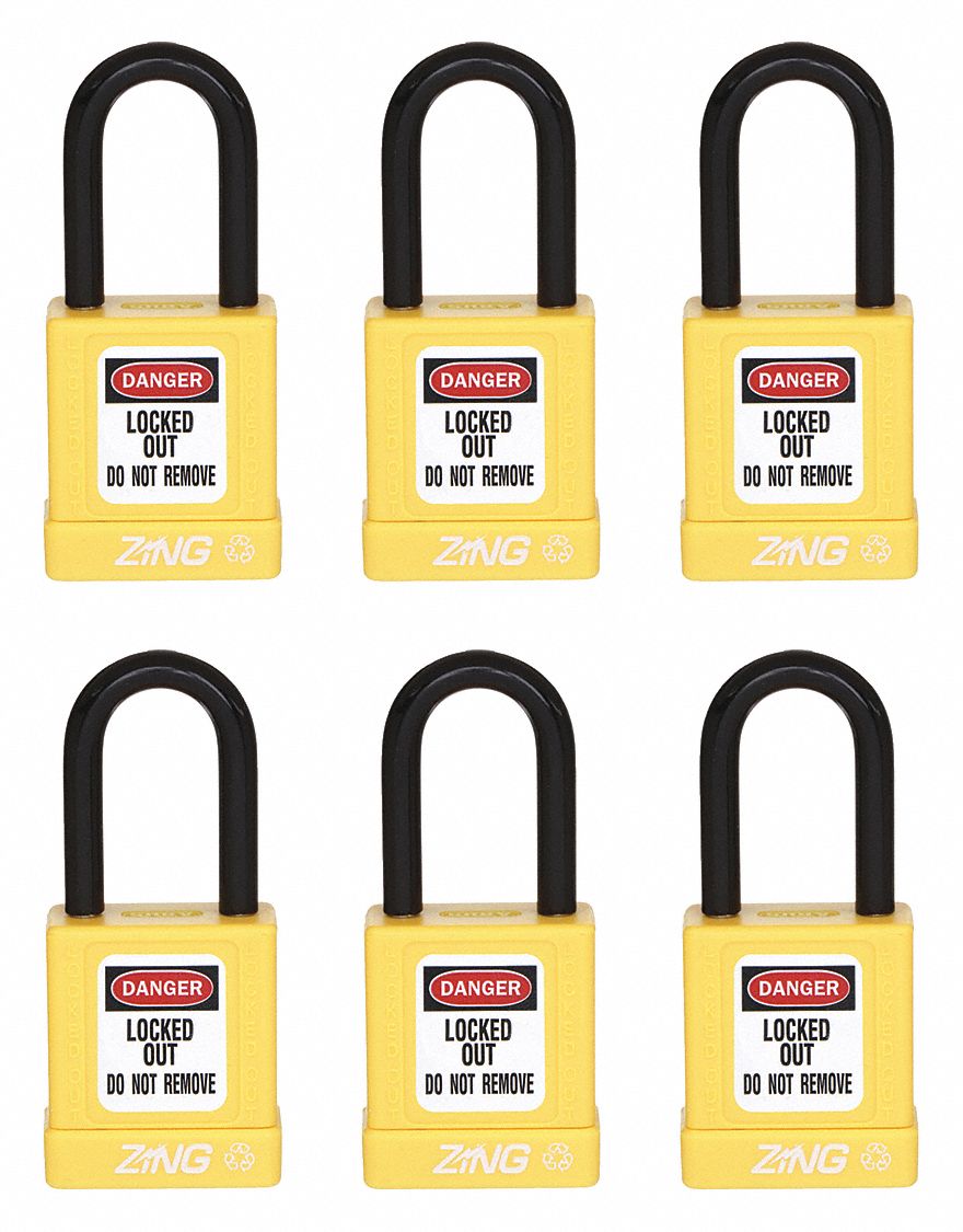 ZING, Keyed Alike, Aluminum, Lockout Padlock - 6CXK6|7069 - Grainger
