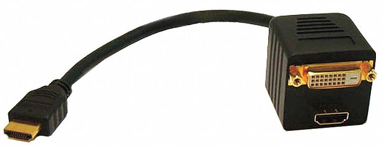 MONOPRICE, DVI-D Female/HDMI Female/HDMI Male, 8 in Cable Lg, Computer ...