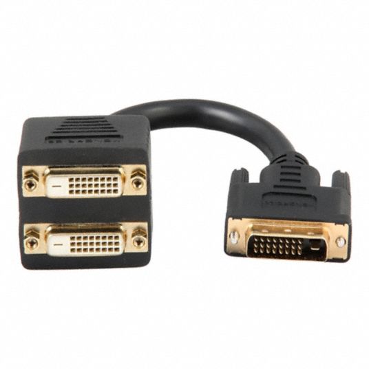 MONOPRICE, DVI-D Female/DVI-D Male, 8 in Cable Lg, Computer Cable ...