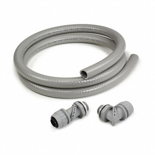 3/4 in Trade Size, Gray, Liquid-Tight Flex Conduit & Fitting Kits ...