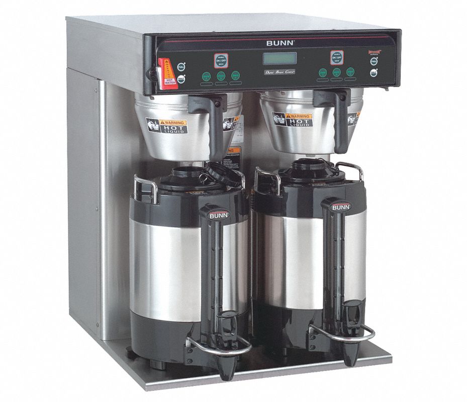 BUNN Cafetera sin jarro,Tp doble,Ca - 6DGZ9 | ICB Twin - Grainger México