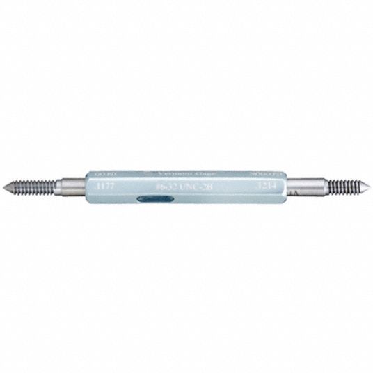 VERMONT GAGE, Go/No-Go (Plus/Minus), #6-32 Thread Size, Threaded Plug ...