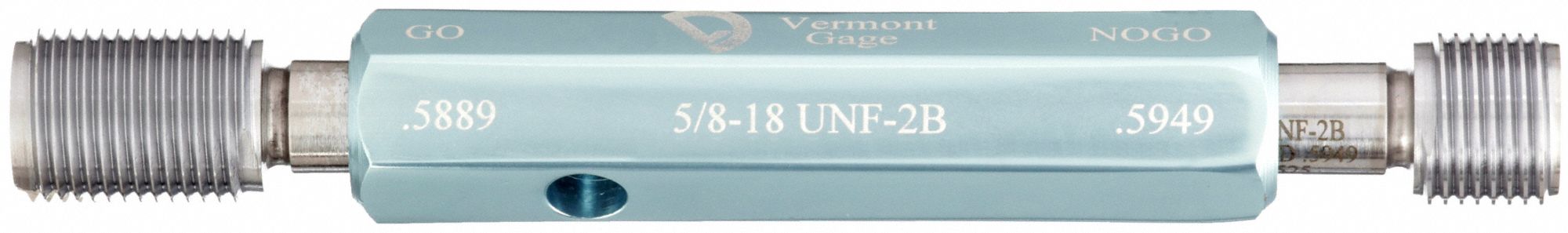 VERMONT GAGE, Go/No-Go (Plus/Minus), 5/8"-18 Thread Size, Threaded Plug Gauge Assembly - 6DHP0 ...