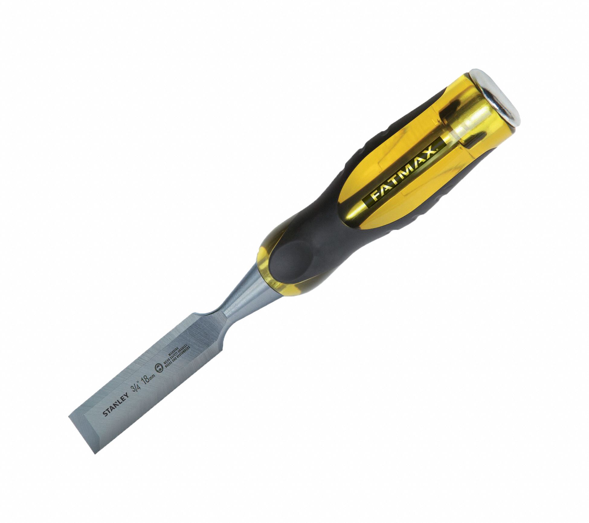 STANLEY Short Blade Chisel: Plastic, 9 in Overall Lg, 1 in Wd, Straight ...