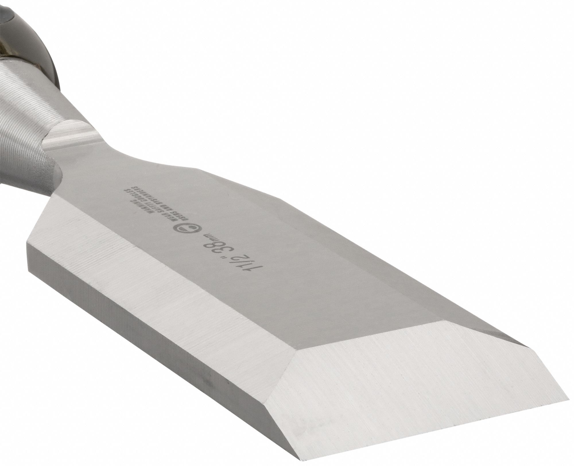 STANLEY Short Blade Chisel: Plastic, 9 in Overall Lg, 1 in Wd, Straight ...