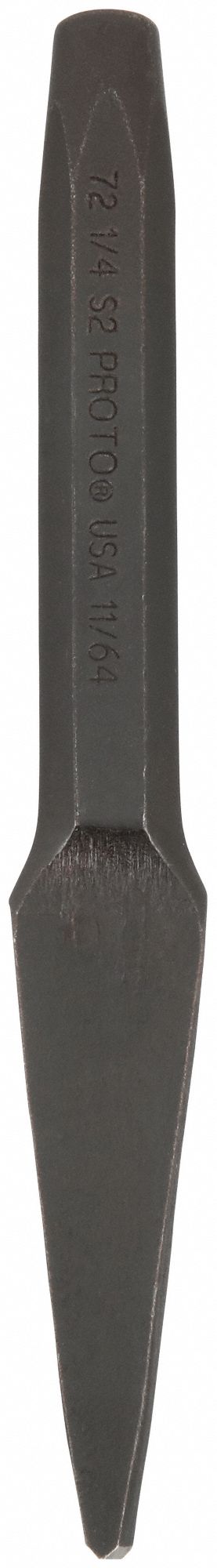 Steel, 3/16 in Blade Wd, Cape Chisel - 6DJT2|J721/4S2 - Grainger