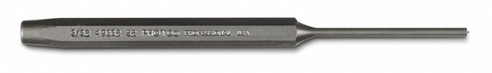 3/32 in Tip Dia, 1/4 in Shank Wd, Pin Punch - 6DJX2|J49332S2 - Grainger