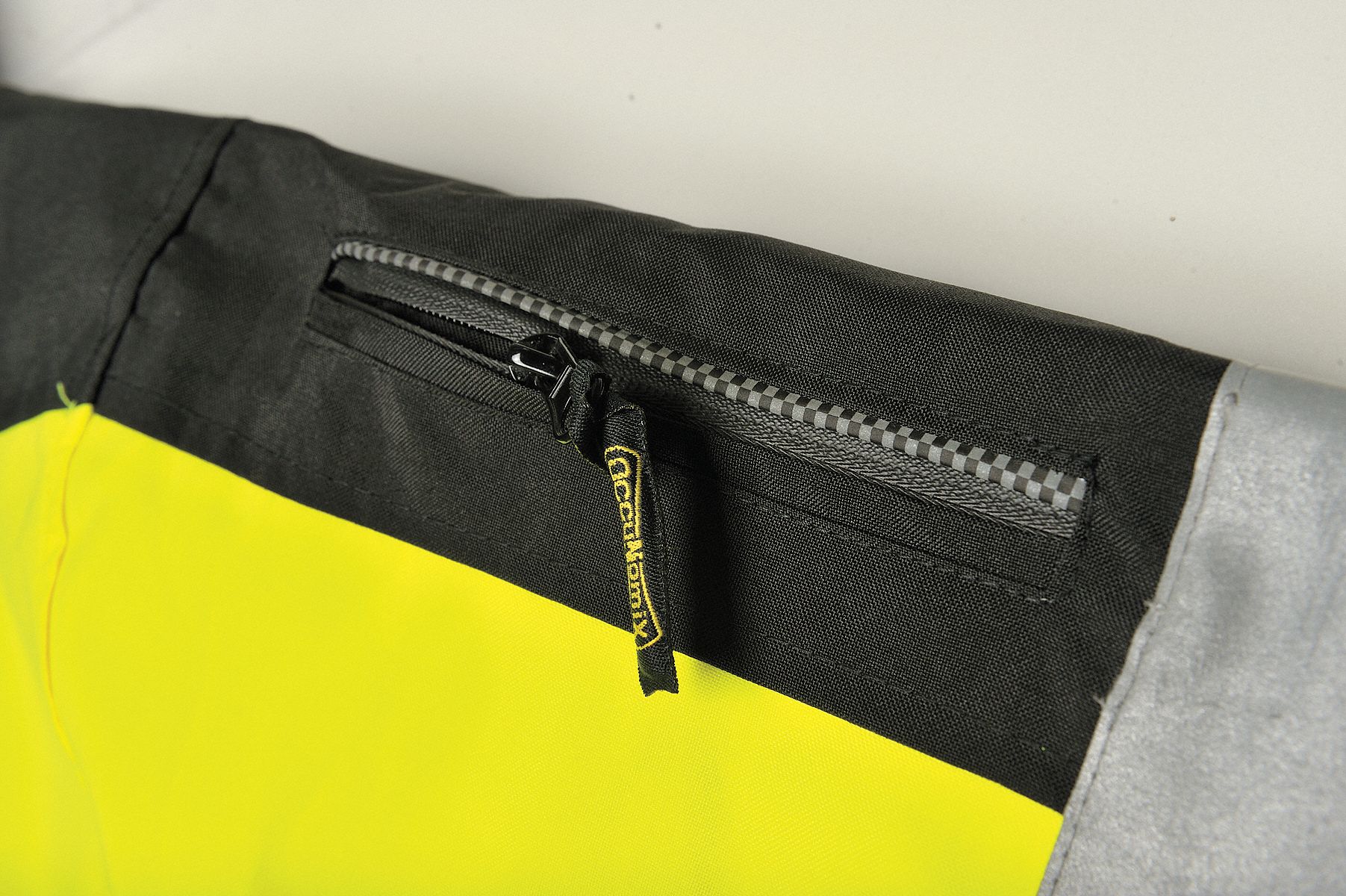 OCCUNOMIX Rain Jacket with Hood: Horizontal, ANSI Class 3, 2XL, Yellow ...