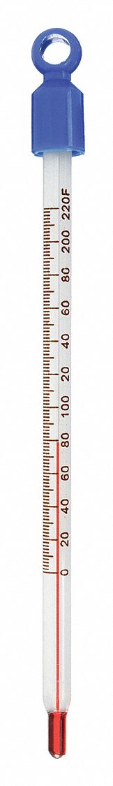 0°F to 220°F, 13 mm, Pocket Liquid In Glass Thermometer - 6DKD0|6DKD0 ...