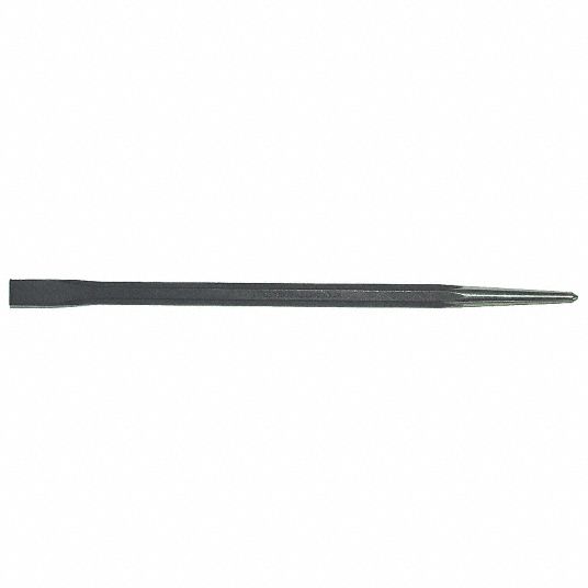 MAYHEW Pinch Point Bar: Chisel/Point End, 16 in Overall Lg, 5/8 in Bar ...