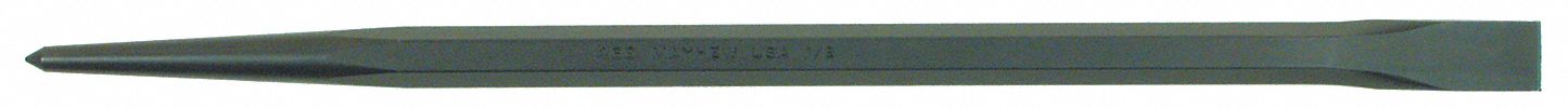 MAYHEW Pinch Point Bar: Chisel/Point End, 20 in Overall Lg, 3/4 in Bar ...
