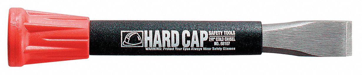 Steel, 7/8 in Blade Wd, Hardcap Cold Chisel - 6DKF3|66107 - Grainger