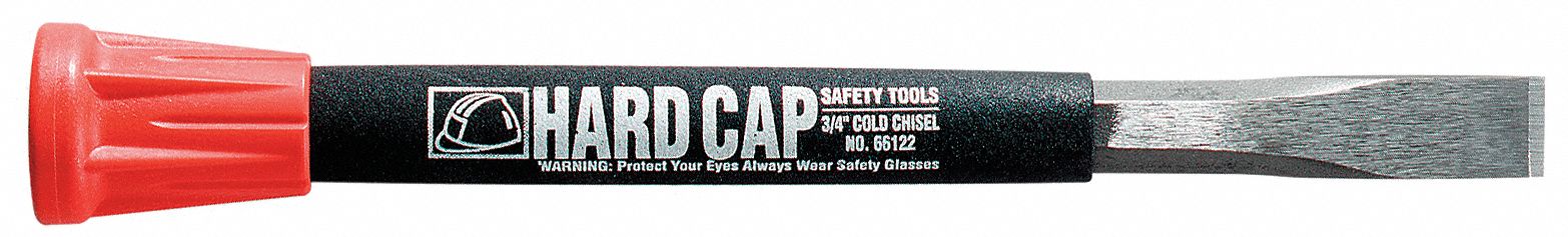 Steel, 3/4 in Blade Wd, Hardcap Cold Chisel - 6DKF4|66122 - Grainger