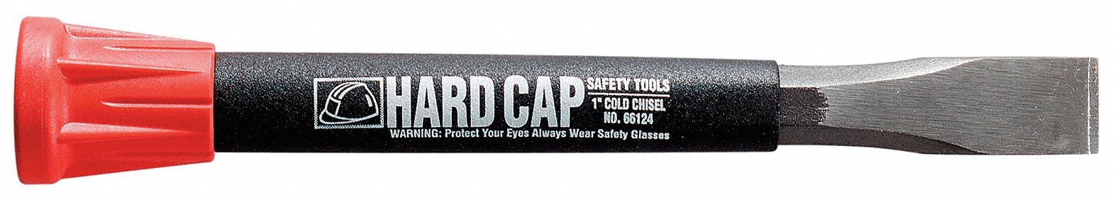Steel, 1 in Blade Wd, Hardcap Cold Chisel - 6DKF5|66124 - Grainger