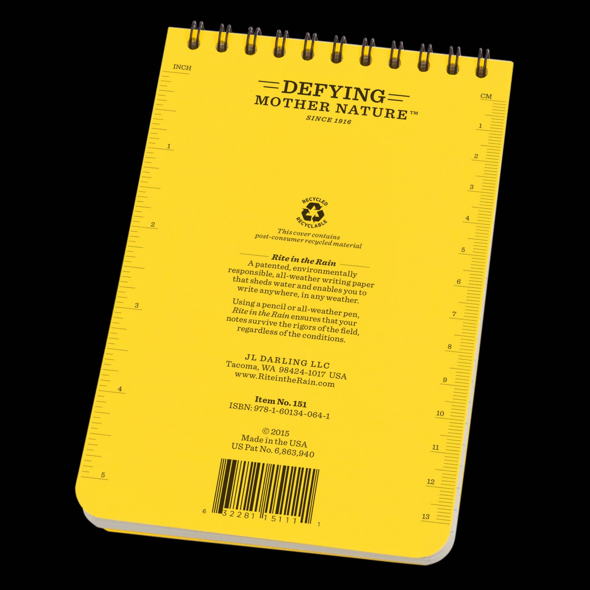 RITE IN THE RAIN Notebook, 4 in x 6 in - 6DLU9|151 - Grainger