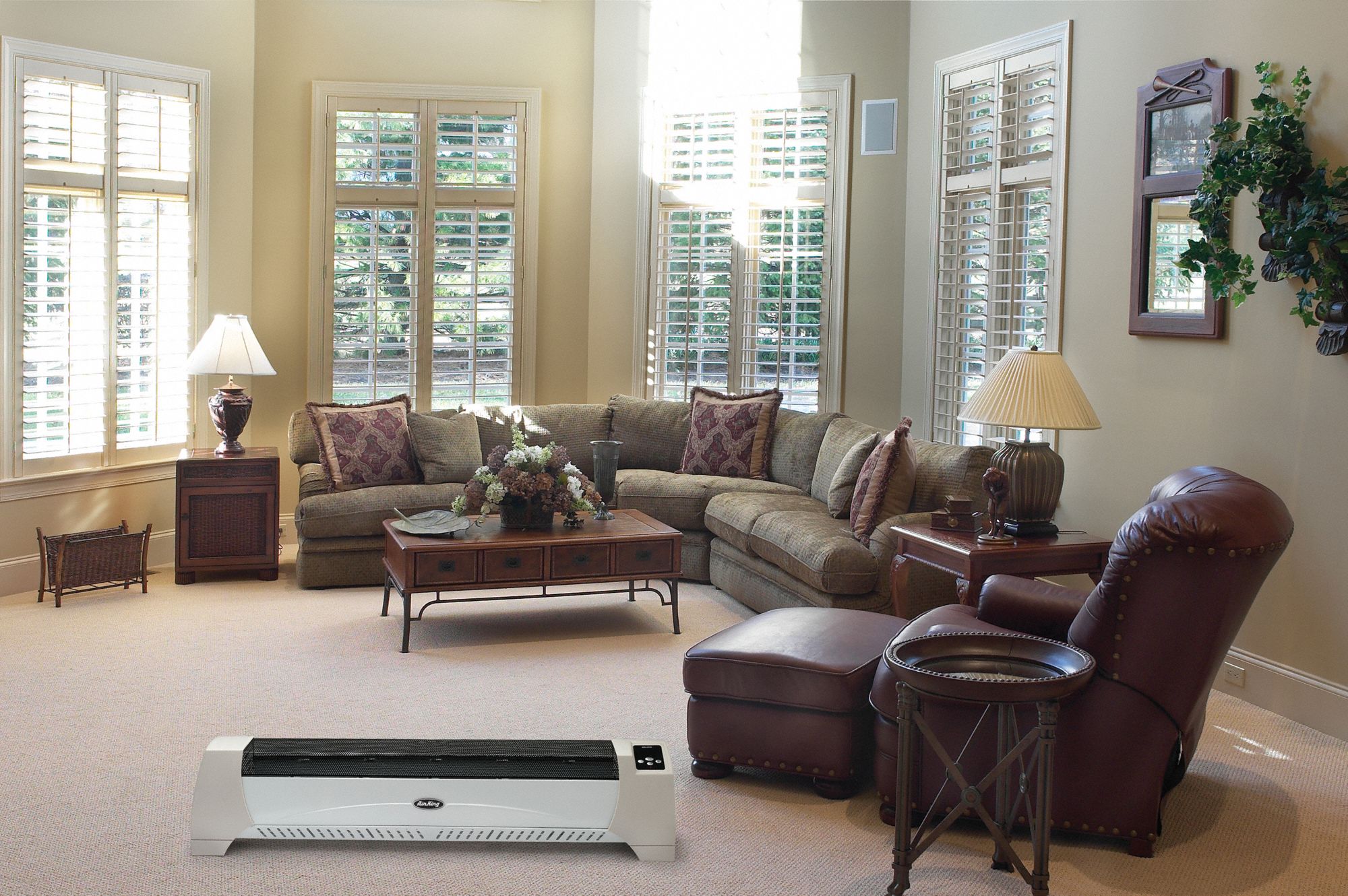 AIR KING Electric Baseboard Heater: 1500W, White - 6DMH7|8620 - Grainger