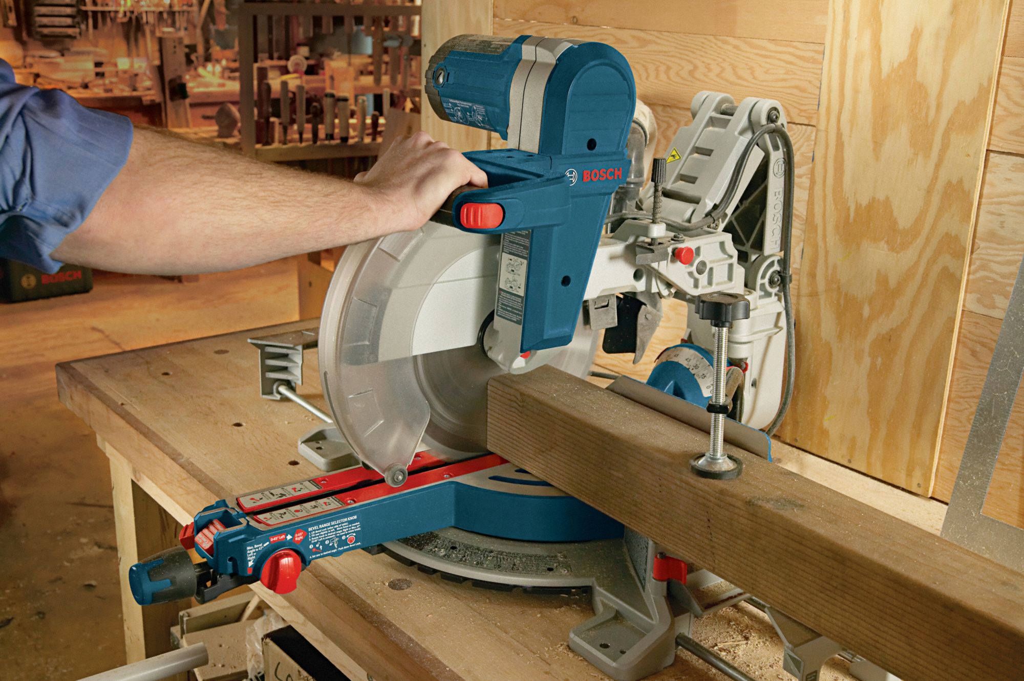 BOSCH Miter Saw: Sliding, 14 in Max. Cut Wd @ 0 Deg. Miter, 52° Left to ...