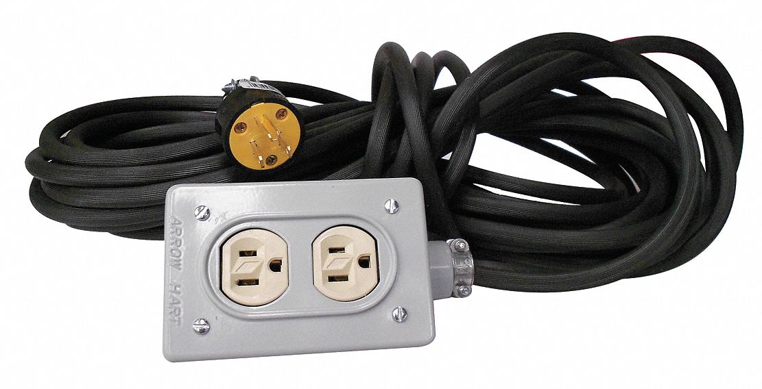 ARROW-HART Extensión Industrial 10m 2 salidas - Extensiones de Cable ...