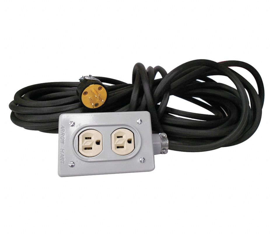 ARROW-HART Extensión Industrial 10m 2 salidas - Extensiones de Cable ...