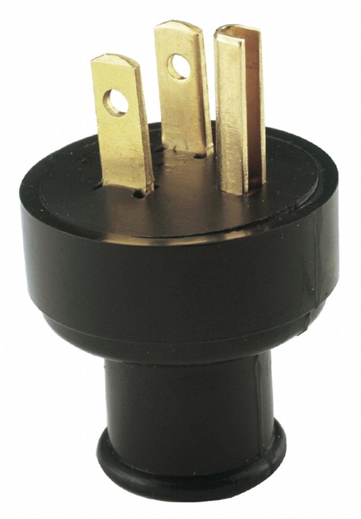 ARROW-HART Clavija, 15A, Puesta a Tierra, Negro, 5-15P, 2 - 6DTM2 ...
