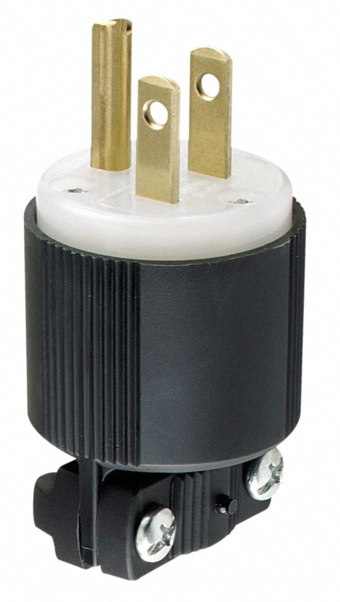 ARROW-HART Clavija, 15A, Puesta a Tierra, Negro, 5-15P, 2 - 6DTM8 | WD ...