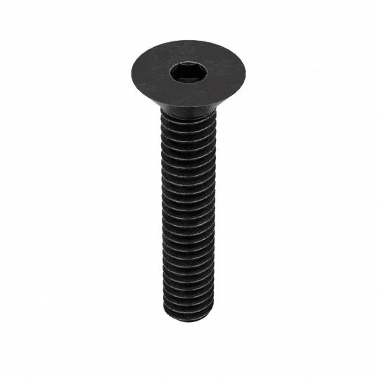 M2.5-0.45 Thread Size, 10 mm Lg, Socket Flat Head Screw - 6DU23 ...