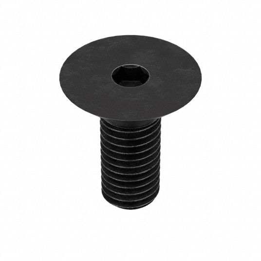 Flat, Metric Socket Flat Head Cap Screw, M10-1.50, Steel, Class 10.9 ...