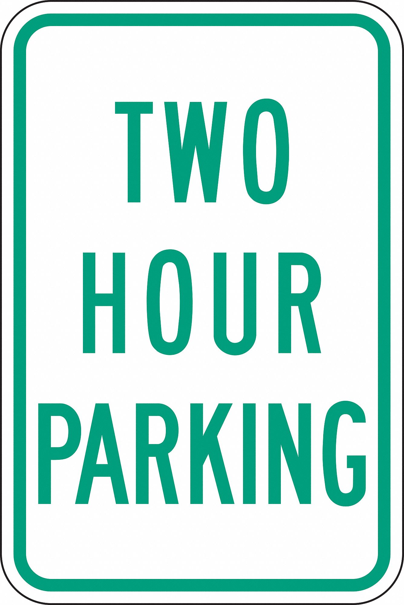 18 in x 12 in Nominal Sign Size, Aluminum, Parking Sign - 6DUV1|RP-072 ...