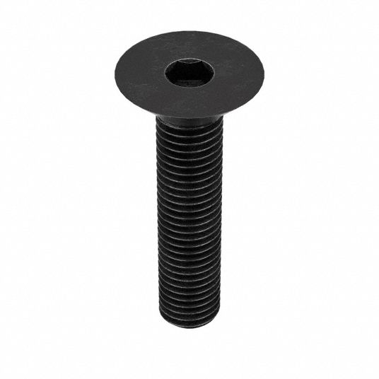 M14-2 Thread Size, 60 mm Lg, Socket Flat Head Screw - 6DV25|6DV25 ...