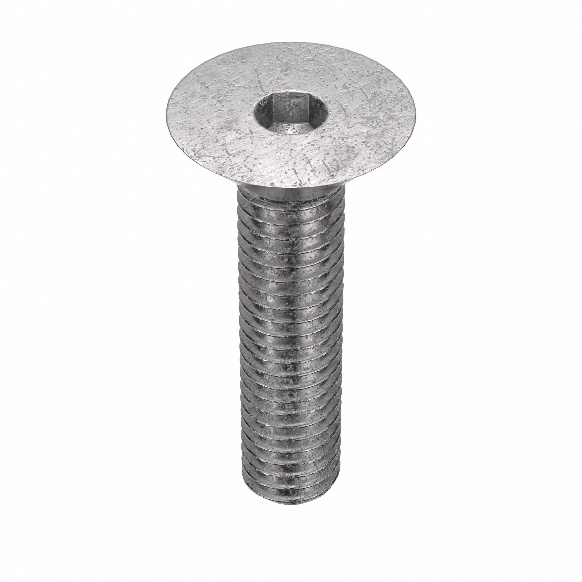 M3x0.50 Thread Size, 12 mm Lg, Socket Flat Head Screw - 6DV45 ...