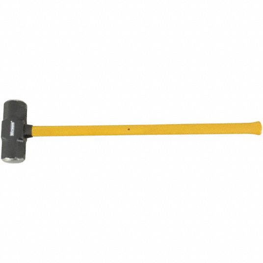 Steel, Fiberglass Handle, Standard Sledge Hammer - 6DWL2|6DWL2 - Grainger