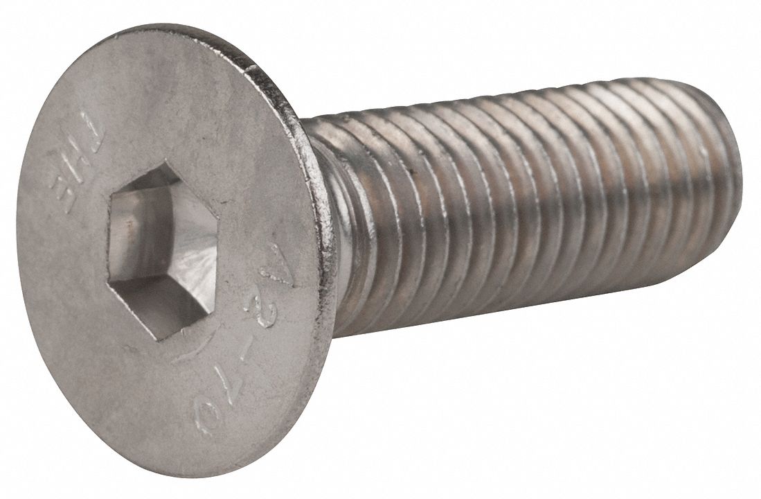 Flat Metric Socket Flat Head Cap Screw M12 1 75 Stainless Steel A2